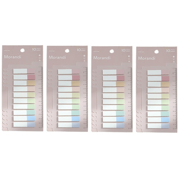 4pack 800Pcs Sticky Index Tabs Page Markers,Writable Transparent Sticky ...