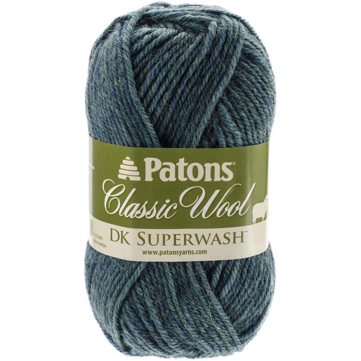 Classic Wool DK Superwash Yarn-Sea Green Heather - Walmart.com