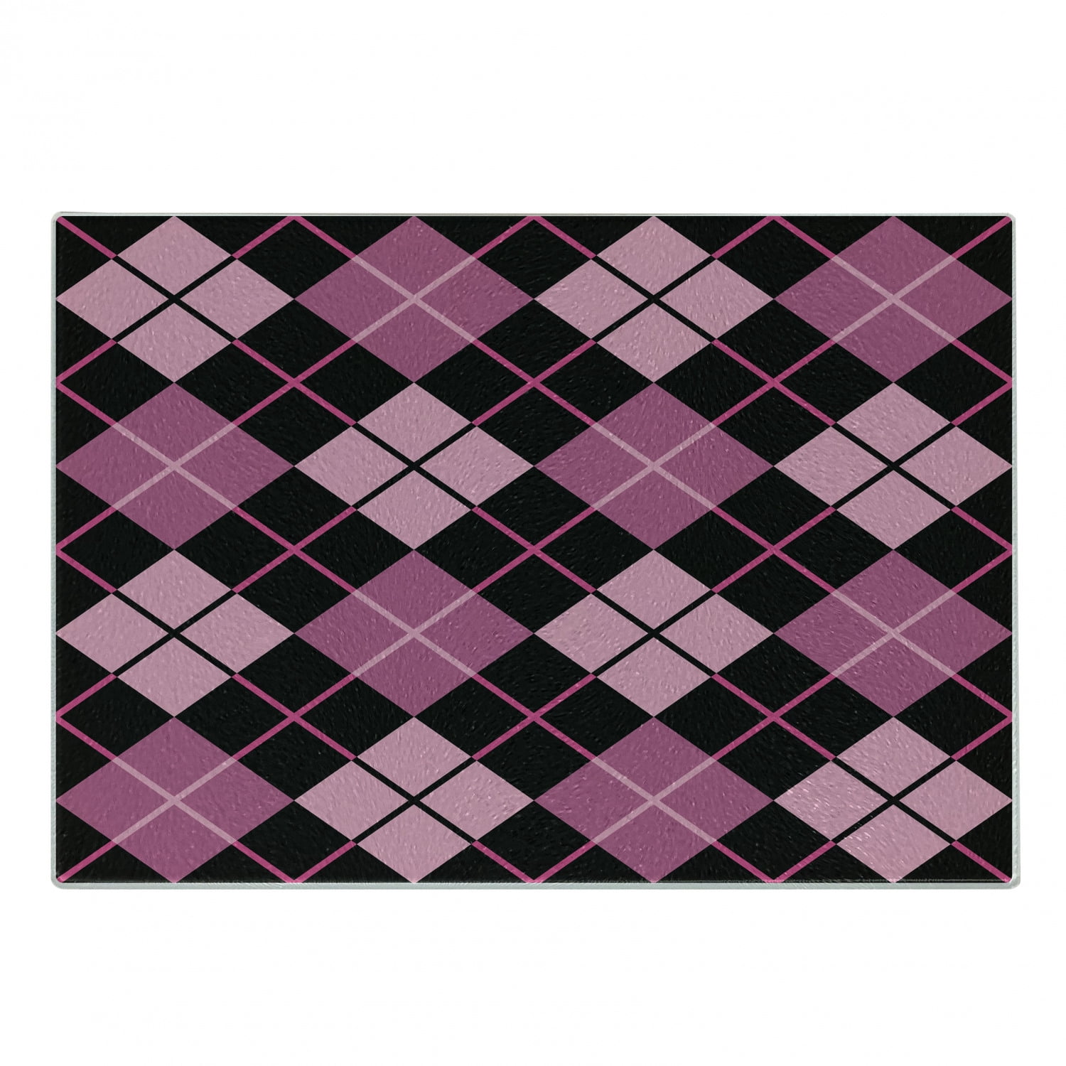 Checkered Cutting Board, Crosswise Striped Mosaic Pattern Squares Retro ...