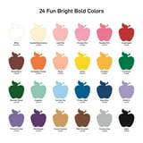 Apple Barrel 2 oz Multi-color Satin Acrylic Craft Paint (24 Pieces ...