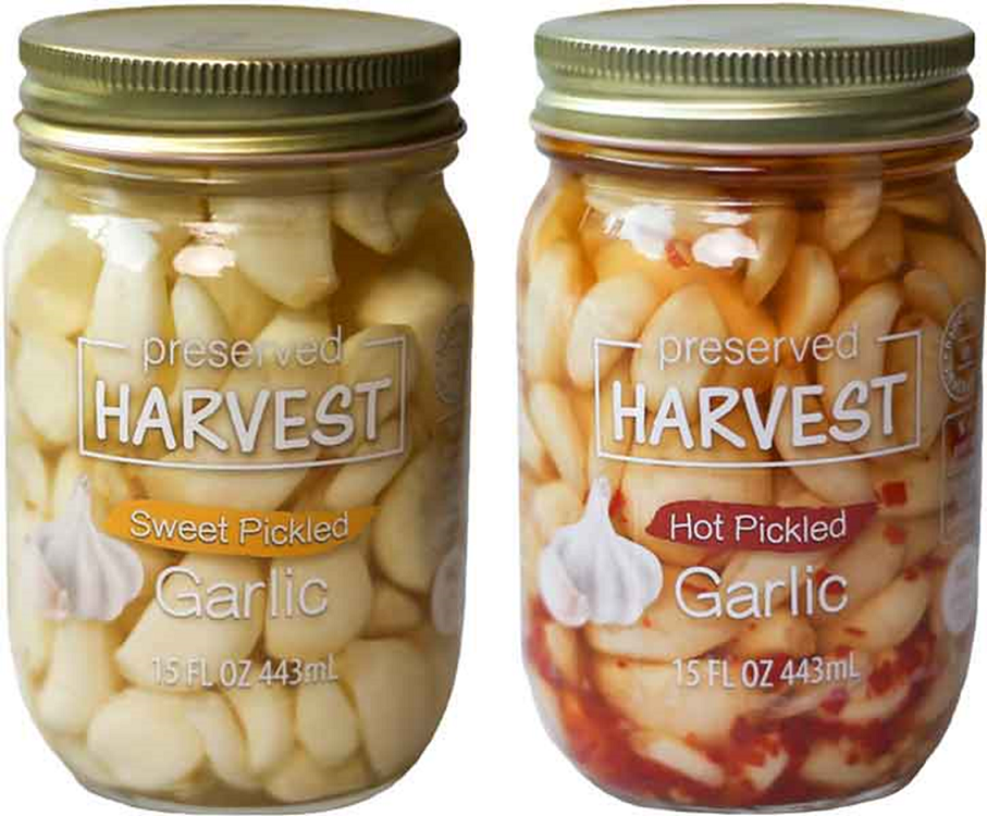 Preserved Harvest Sweet Mild & Hot Pickled Garlic Cloves, 15 fl. oz ...