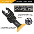 100PCS Oscillating Saw Blades, Professional Universal Titanium ...