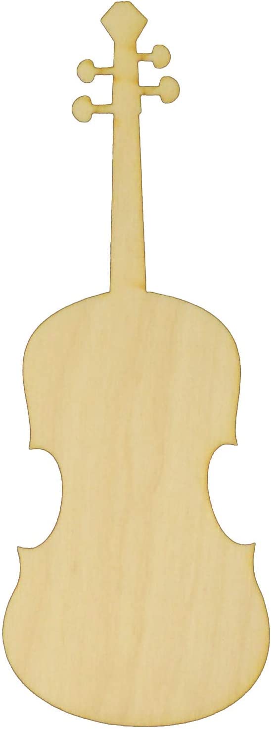 Unfinished Violin Wood Cutout (1/4” Thickness, Jumbo 6.75" x 18" (Sold ...
