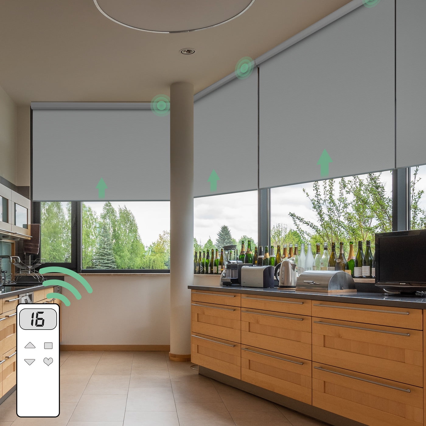 Yoolax Motorized Blinds Shade Custom Smart Electric Roller Shade ...