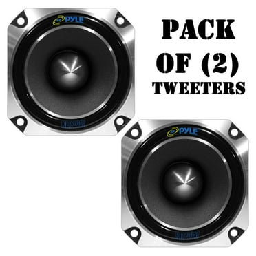 Pyle 3" 100 Watt White Mini Cube Bookshelf Speaker In White (Pair ...