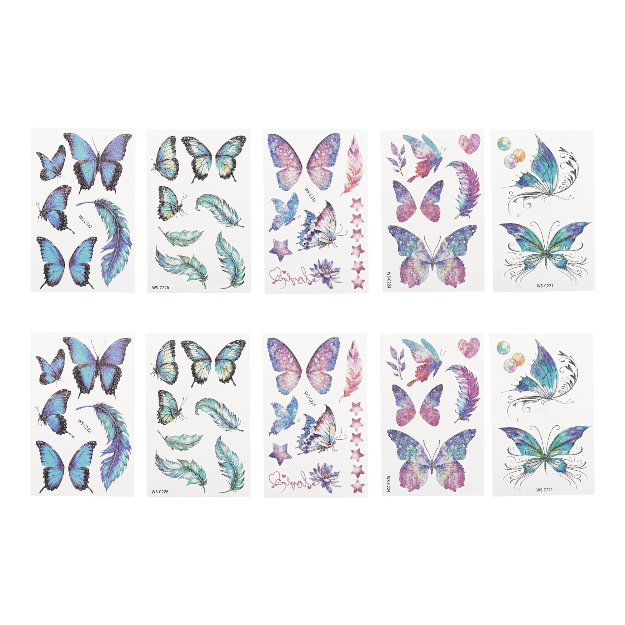 Click here for Unique Bargains 10 Pcs Realistic Temporary Tatto C... prices