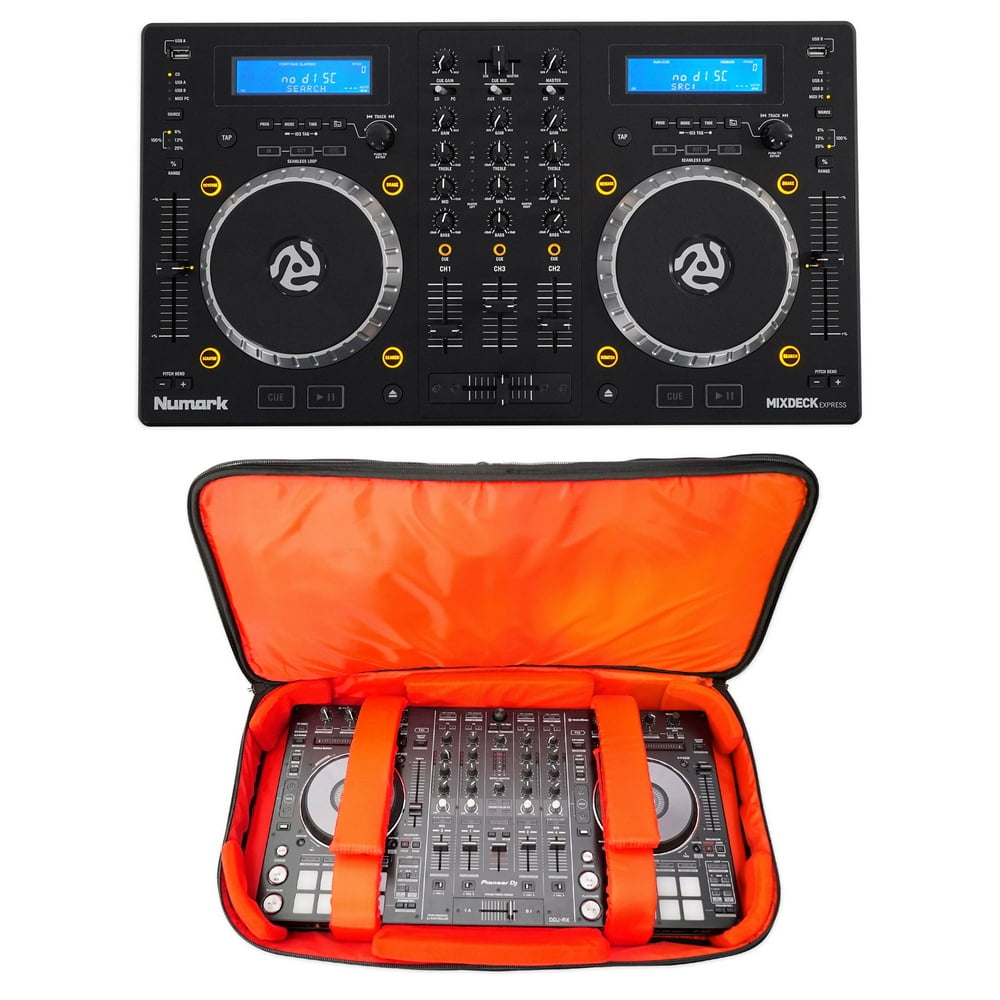 Numark Mixdeck Express Premium DJ Mixer/Controller + Travel Bag Carry ... Numark Mixdeck Express Premium DJ Mixer/Controller + Travel Bag Carry ...