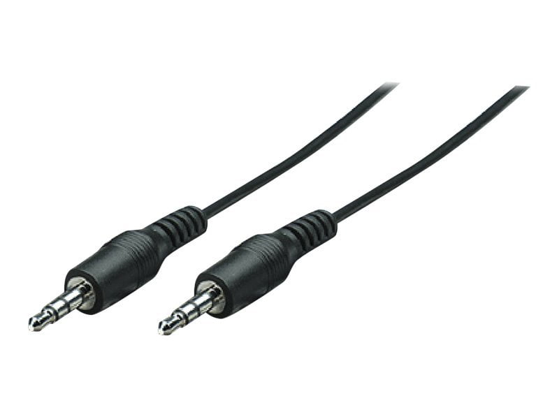 Manhattan Stereo Audio Cable - 3.5 mm Stereo Male to Male, Black, 6 ft ...