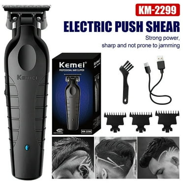 Kemei 2299 Home Haircut Kit: Cordless Barber Trimmer, Zero Gapped, Professional Electric Cutting ...