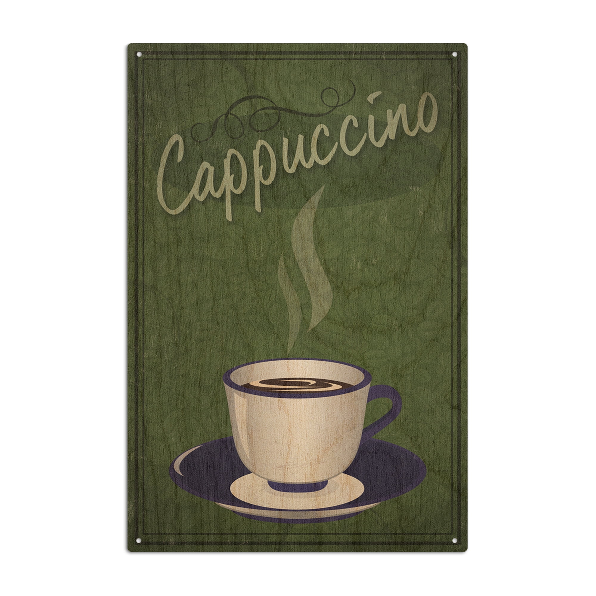 Cappuccino Sign Birch Wood Wall Sign (6x9 Rustic Home Decor, Ready to ...