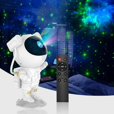 Star Projector Galaxy Night Light - Astronaut Starry Nebula Ceiling LED ...