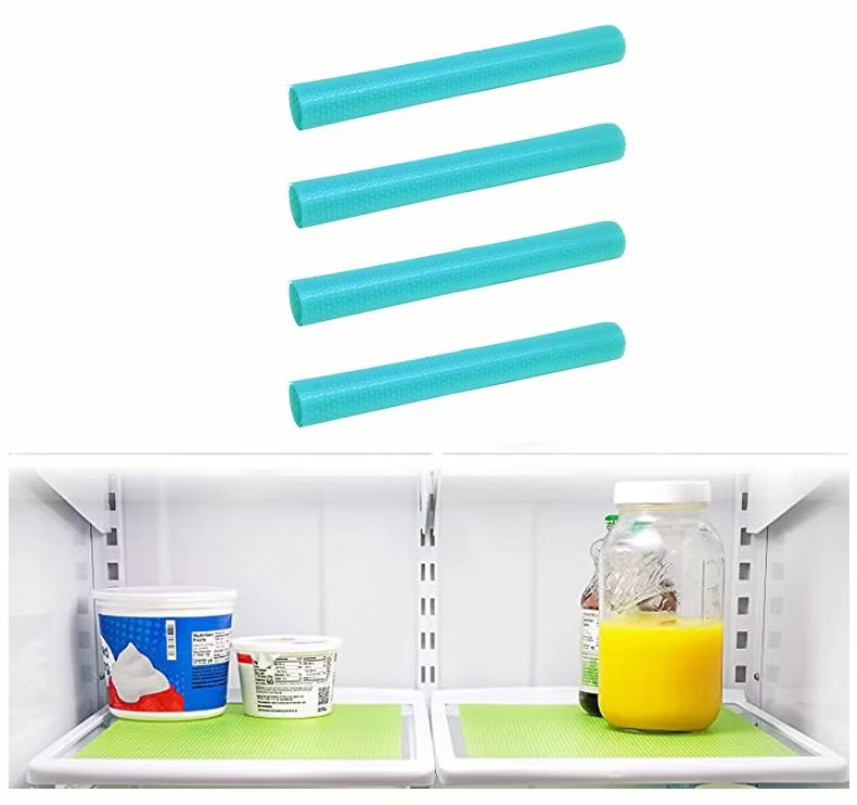 4 Pack Refrigerator Mat Plastic Fridge Mat, Refrigerator Shelf Liner ...