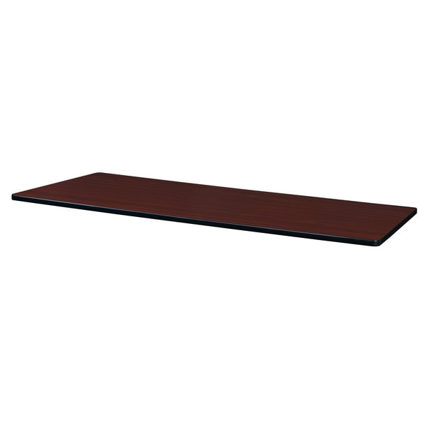 72" x 30" Rectangle Laminate Table Top- Mahogany/ Mocha Walnut ...