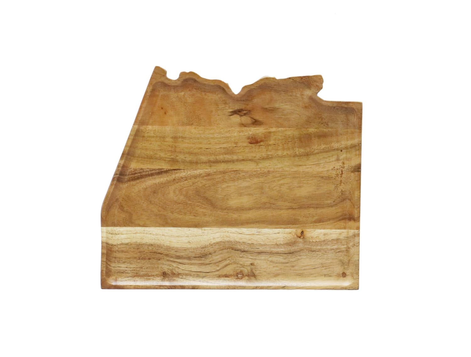 India Handicrafts Arizona Shaped Wooden Chopping Board With Brown ...
