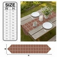 Brown Boho Table Runner Linen Burlap Table Runner 90 Inches Long Retro ...