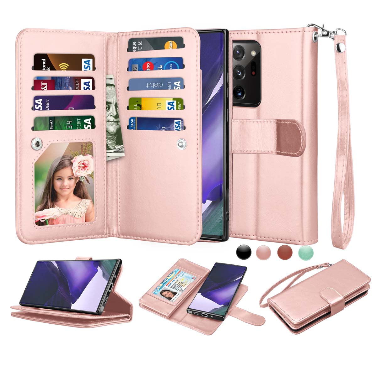 for Galaxy Note 20 Ultra 5G Wallet Case, Note 20 Ultra Cases, Njjex [9 ...