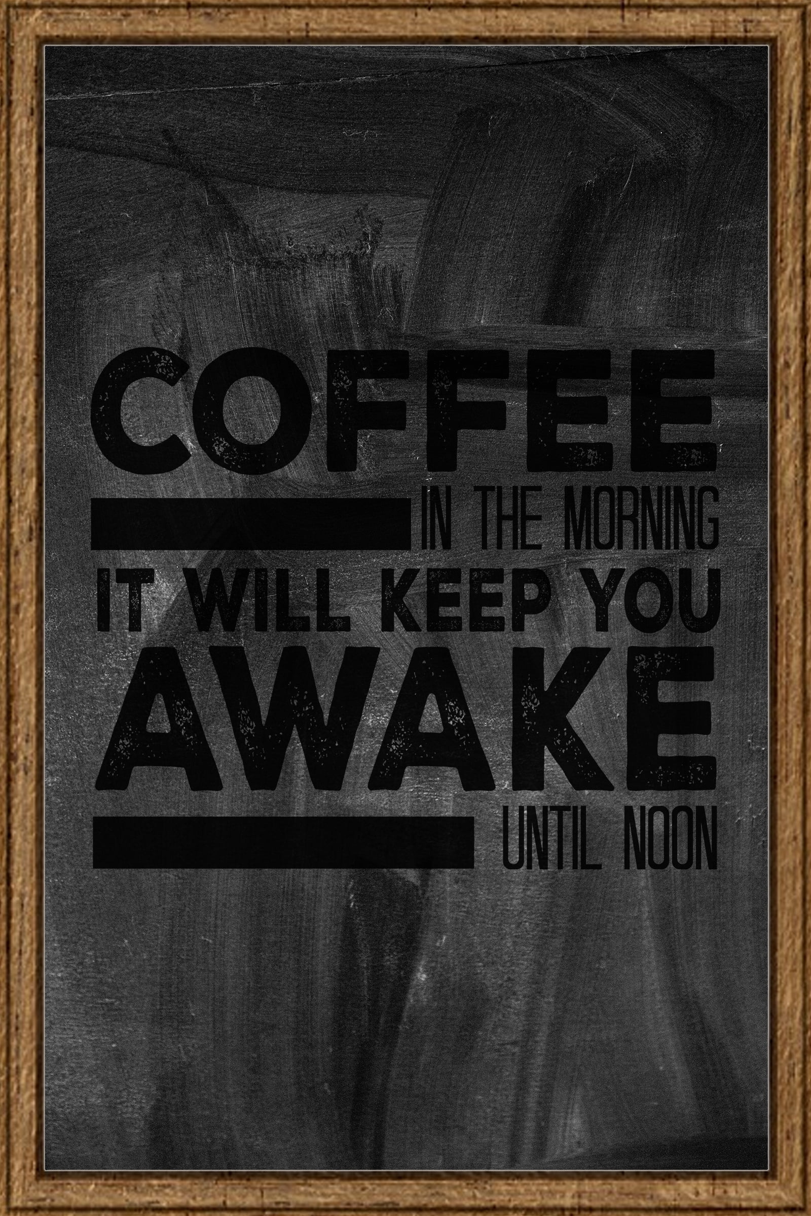 Morning Coffee Will Keep You Awake Until Noon Caffeine Funny Tin Sign ...