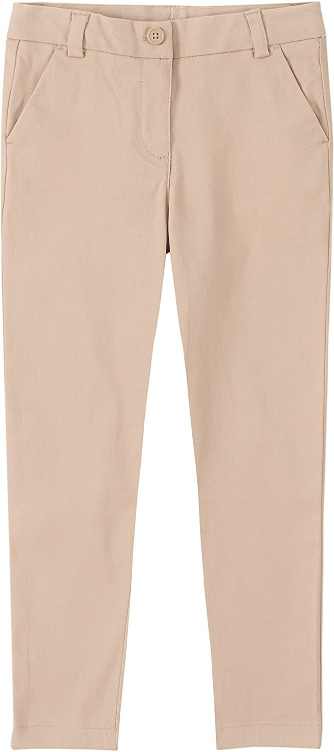 IZOD Girls School Uniform Stretch Twill Skinny Pants 6 Khaki - Walmart.com