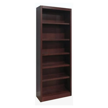 Concepts in Wood Wide 6 Shelf Bookcase, 84 inch Tall - Espresso Finish ...