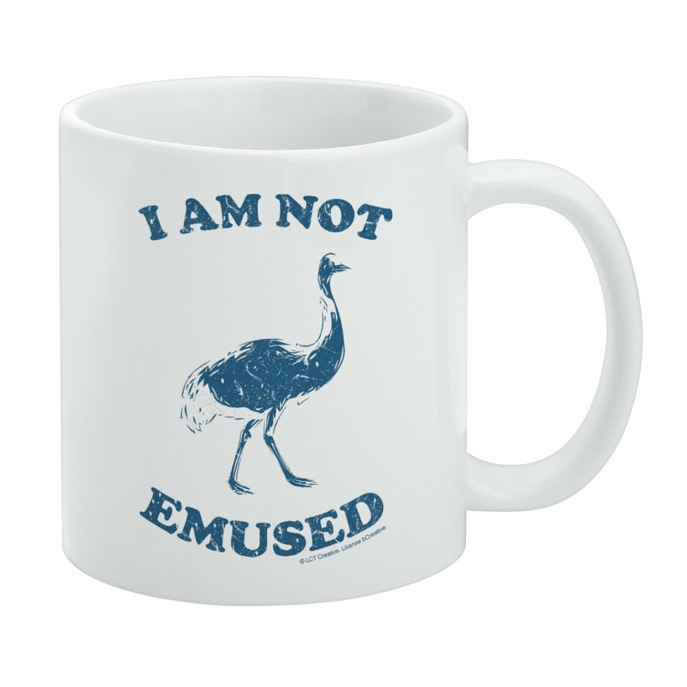 I Am Not Emused Emu Amused Funny Humor White Mug - Walmart.com