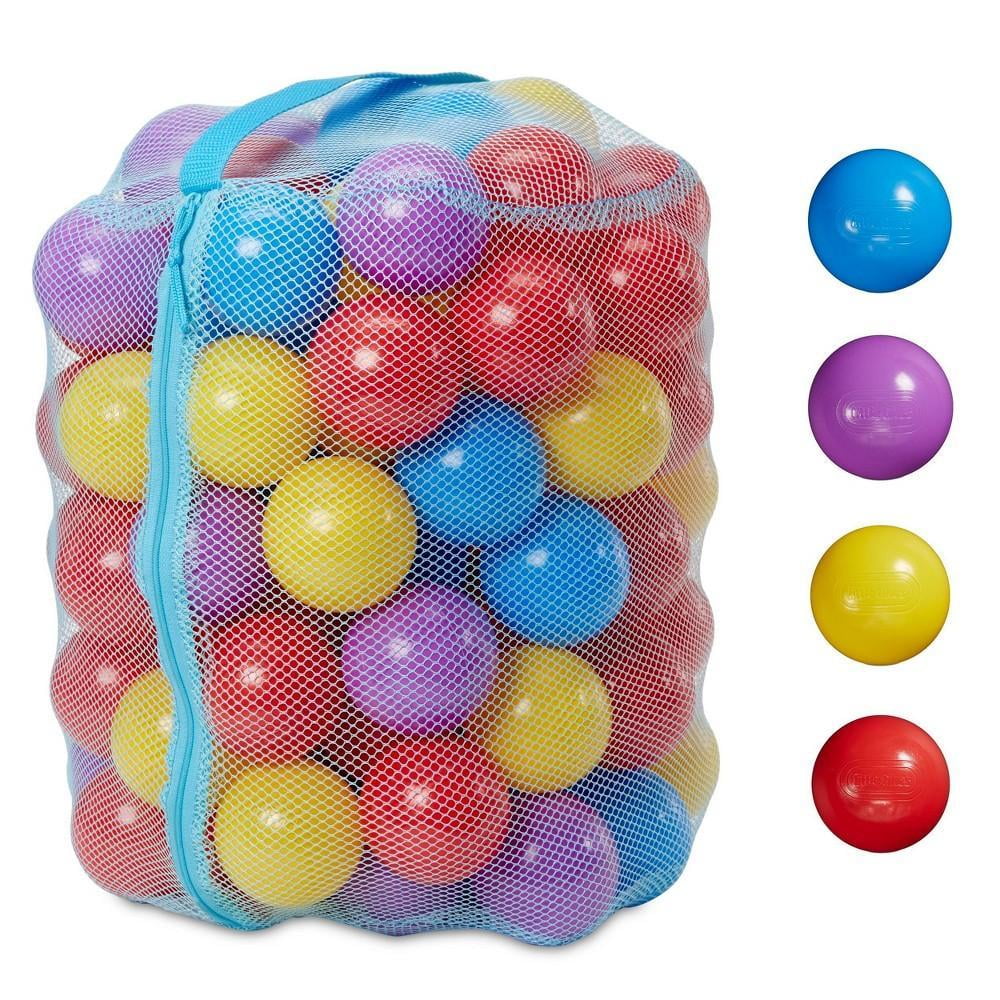 Little Tikes Balls for Kids' with Reusable Mesh Bag - 100pcs - Walmart.com