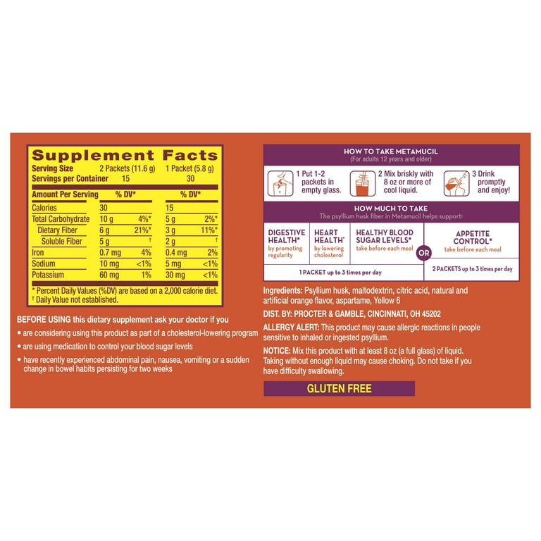 Metamucil Ingredients