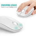 Jelly Comb 2.4G Slim Wireless Mouse with Nano Receiver (White ...