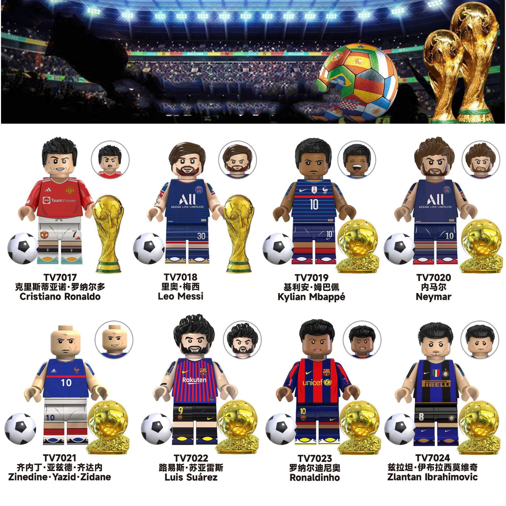 Click here for Smikron Soccer Stars 8pcs Minifigure Collection -... prices