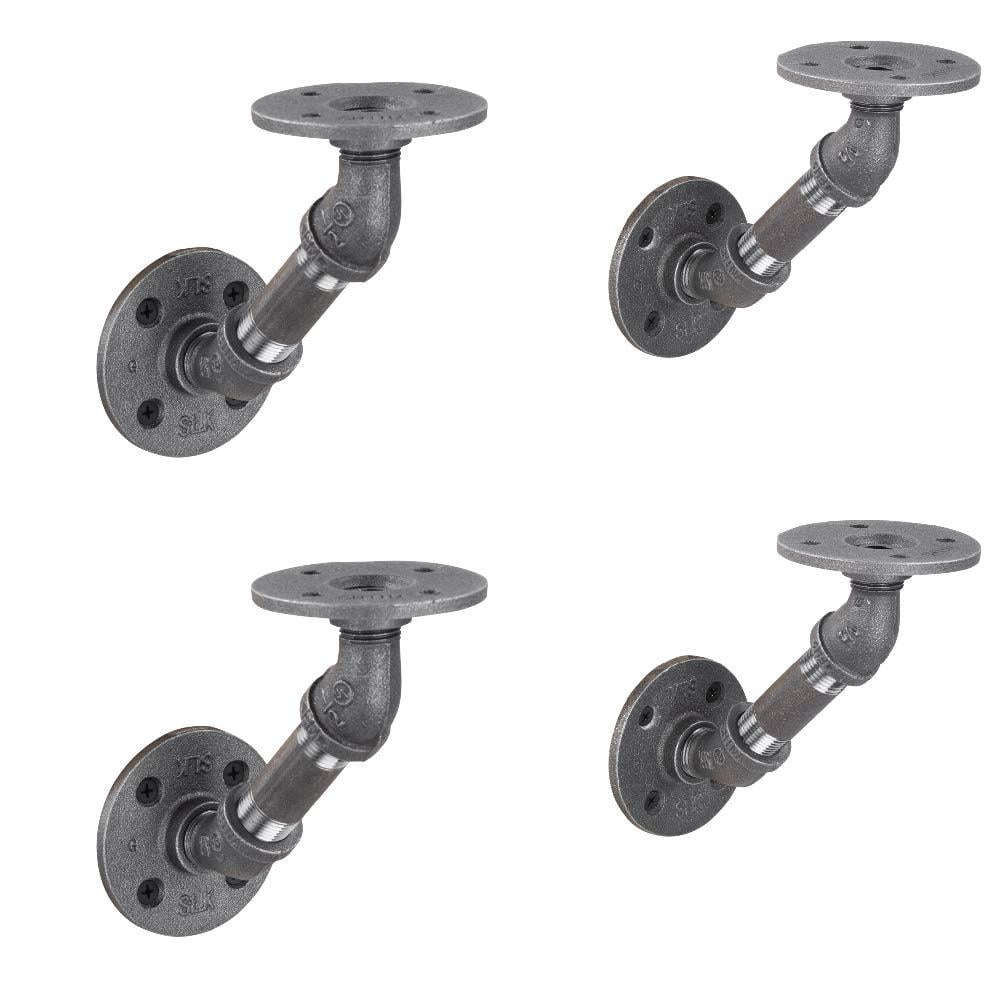 1/2 In X 3 In Double Flange Angled Bracket Kit, 4 Pack - Walmart.com