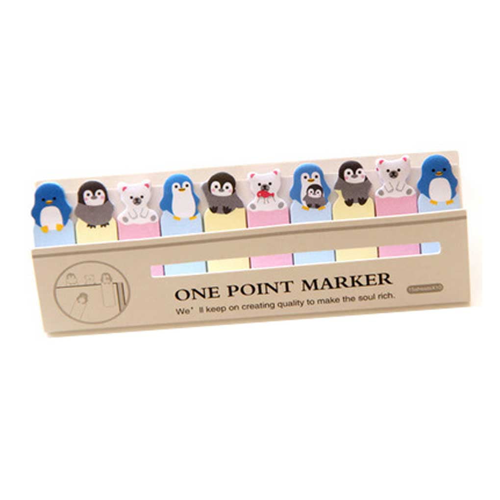 Worallymy Convenience Sticker Animal Bookmark Tab Note Memo Marker ...