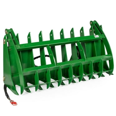 "Titan Attachments 60"" Root Grapple Rake V2 for Landscaping & Universal Skid Steer" - Walmart.com