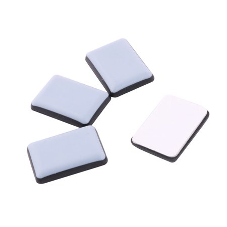 Self Stick Rectangle Furniture Slider Glide Mover 1.4" x 1", Ligth Blue ...