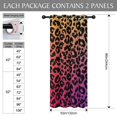 Black and Pink Leopard Print Blackout Curtains,Triple Weaved Fabric ...