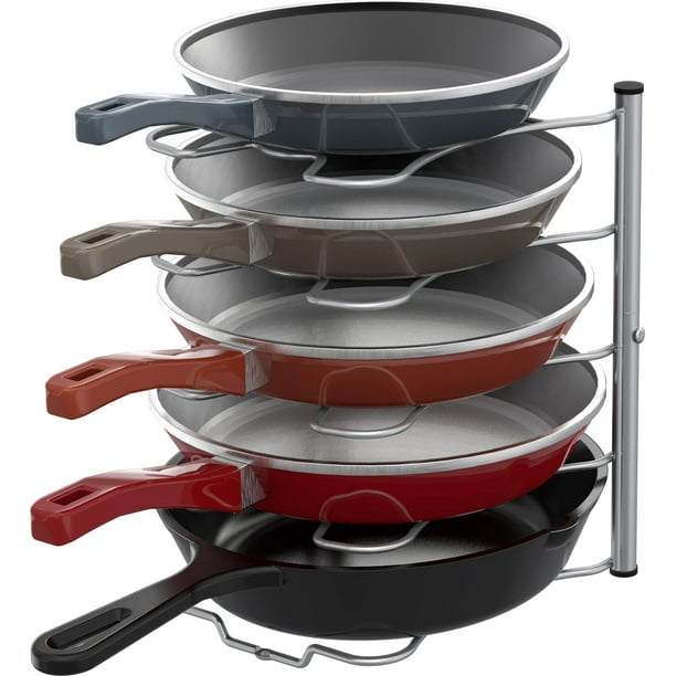 Simple Houseware Kitchen Cabinet Pantry Pan and Pot Lid Organizer Rack ...