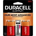 Duracell Quantum Alkaline 9V Batteries with PowerCheck, 2 Pack ...