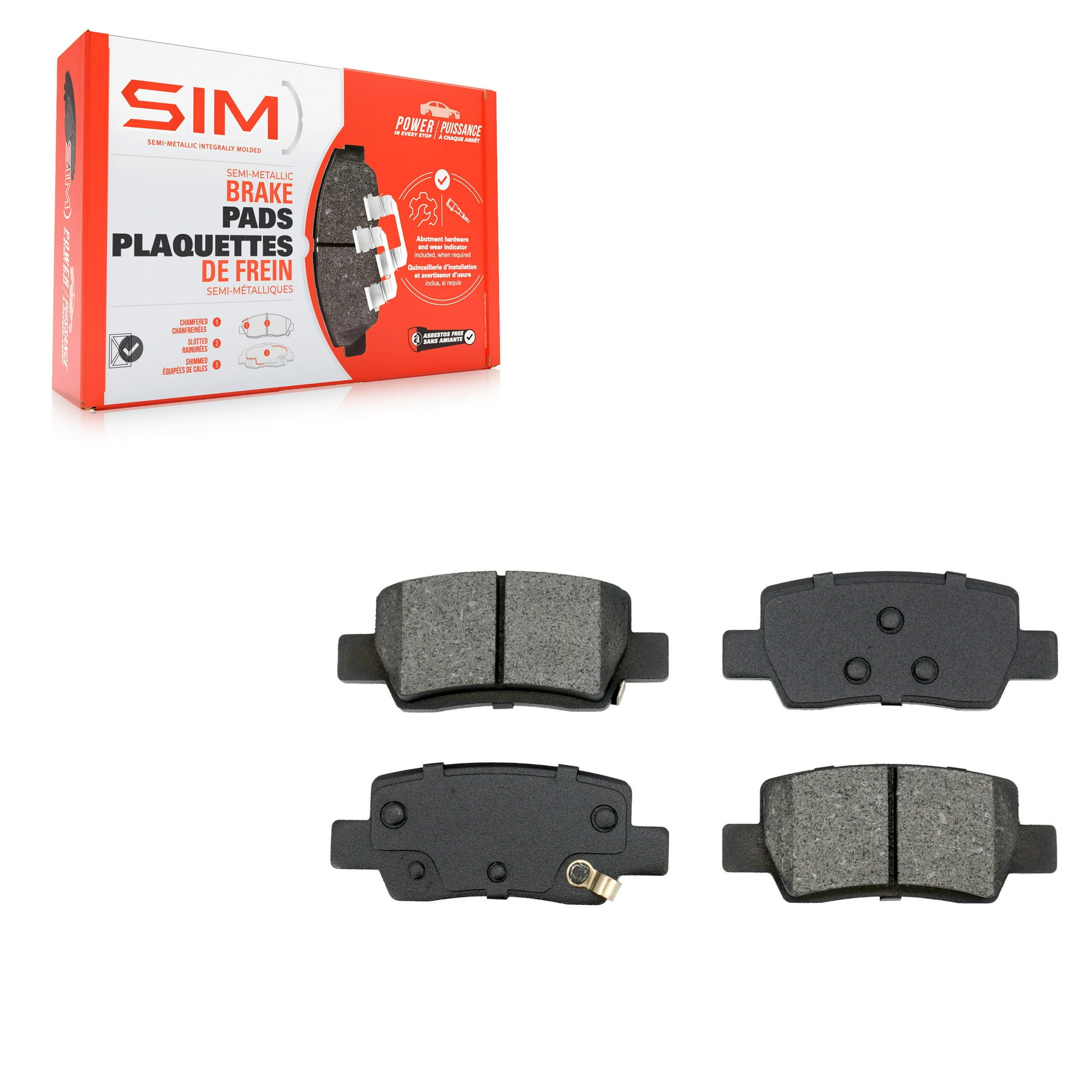 Click here for Sim Rear Semi-Metallic Disc Brake Pads Sim-2373 Fo... prices