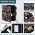 Cherry White Red Small Wallet for Women RFID Blocking Bifold PU Leather ...