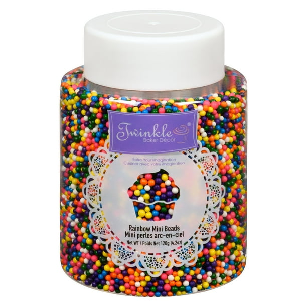Twinkle Rainbow Mini Beads Sprinkles, 120g - Walmart.ca