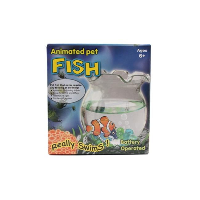Battery Operated Magic Fake Fish Bowl Animated Pet Aquarium Magnetic ...