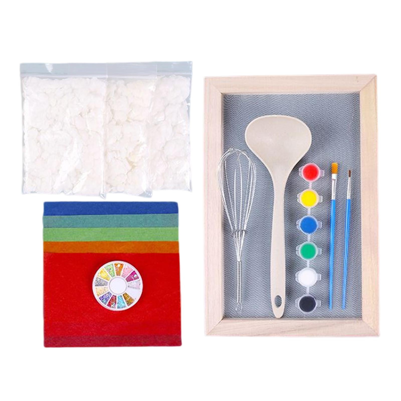 Ancient Paper Making Model Set Recycling Tools Dried Flower Printing ...