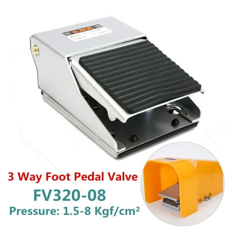 Pneumatic 2 Position 3 Way Foot Pedal Valve With 1/4'' NPT Working ...
