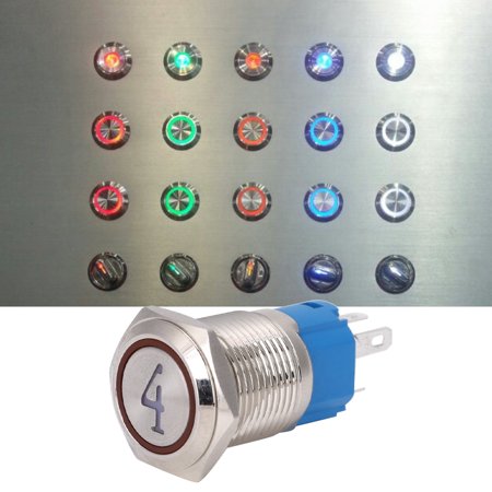 Waterproof ON/Off IP65 Push Button Switch, Momentary Push Button, DIY ...