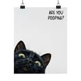 Affixzi Bathroom Cat Print, Toilet Wall Art, Are You Pooping Sign, Cat ...