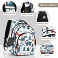 ALAZA Funny Cartoon Dinosaurs School Backpack Elementary Bag Student ...