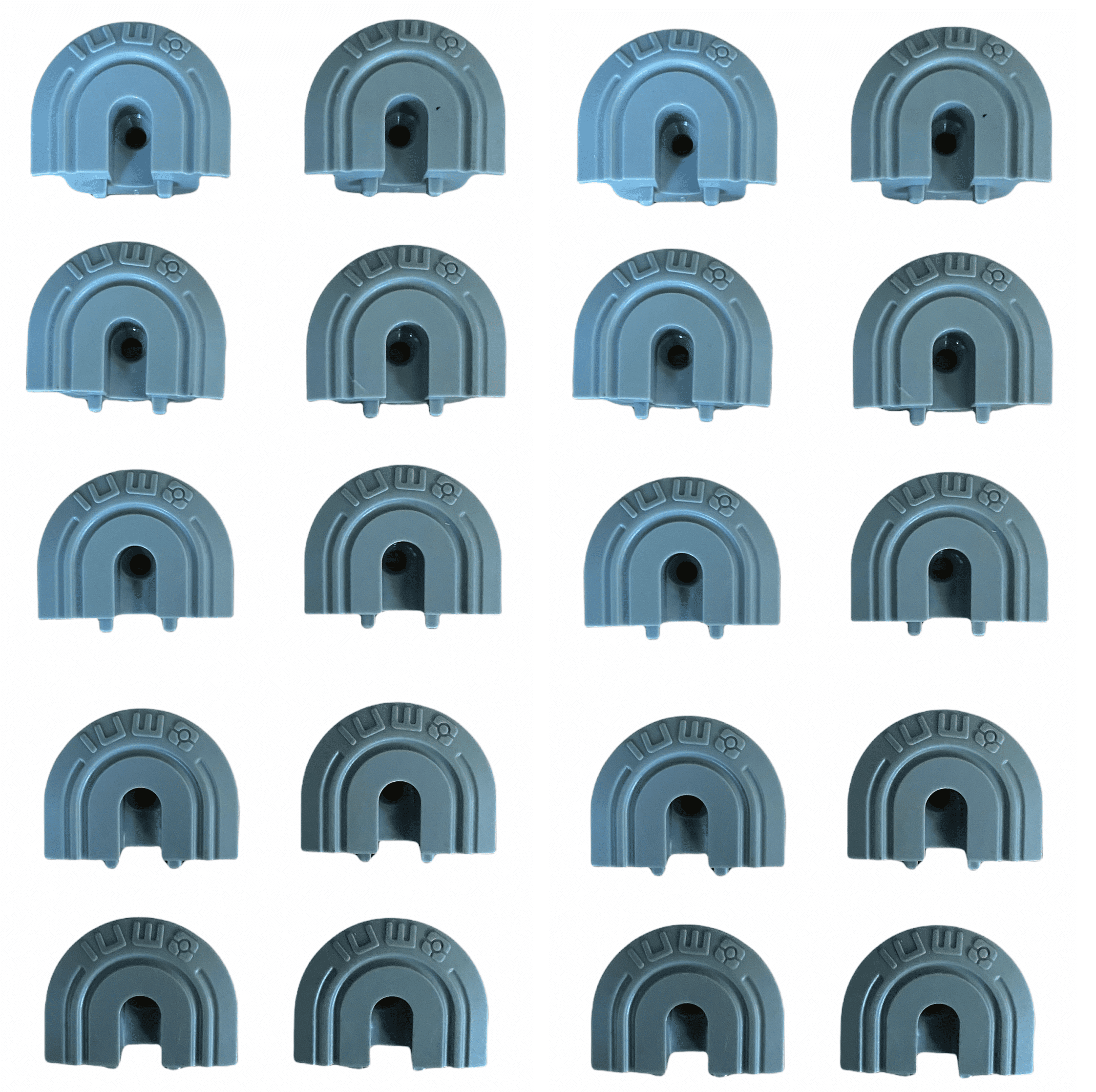 End Cap for Flange Series L-Track 20 PACK GREY | QC06088 - Walmart.com