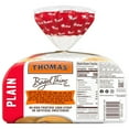 Thomas' Plain Bagel Thins, 8 count, Pre-sliced Bagels, 13 oz Bag (Pack ...