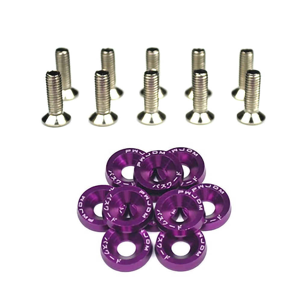 10pcs For M6 JDM Car Bumper Engine Concave Screws Modified Fasteners ...