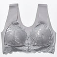 FAFWYP Womens Lace Plus Size Wire Free Bras Front-close Full Coverage ...