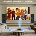Smart Projector, Native 1080P with 4K Support, WiFi Bluetooth, Auto ...