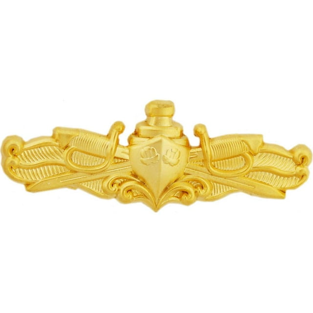 U.S. Navy Surface Warfare Pin Gold Plated 1 3/8" - Walmart.com